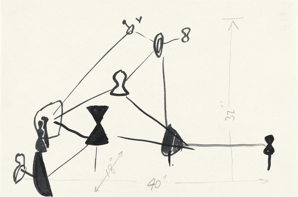 Drawing of Constellation related to Calder: Constellationes (1943 ...