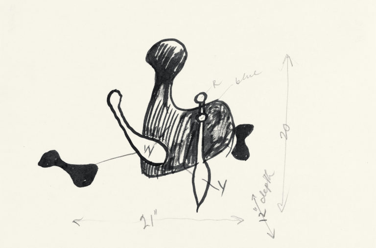 Drawing of Constellation with Bottles related to Calder ...