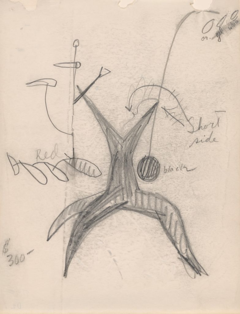 Drawing of Untitled related to Calder: Recent Work (1942) | Calder ...