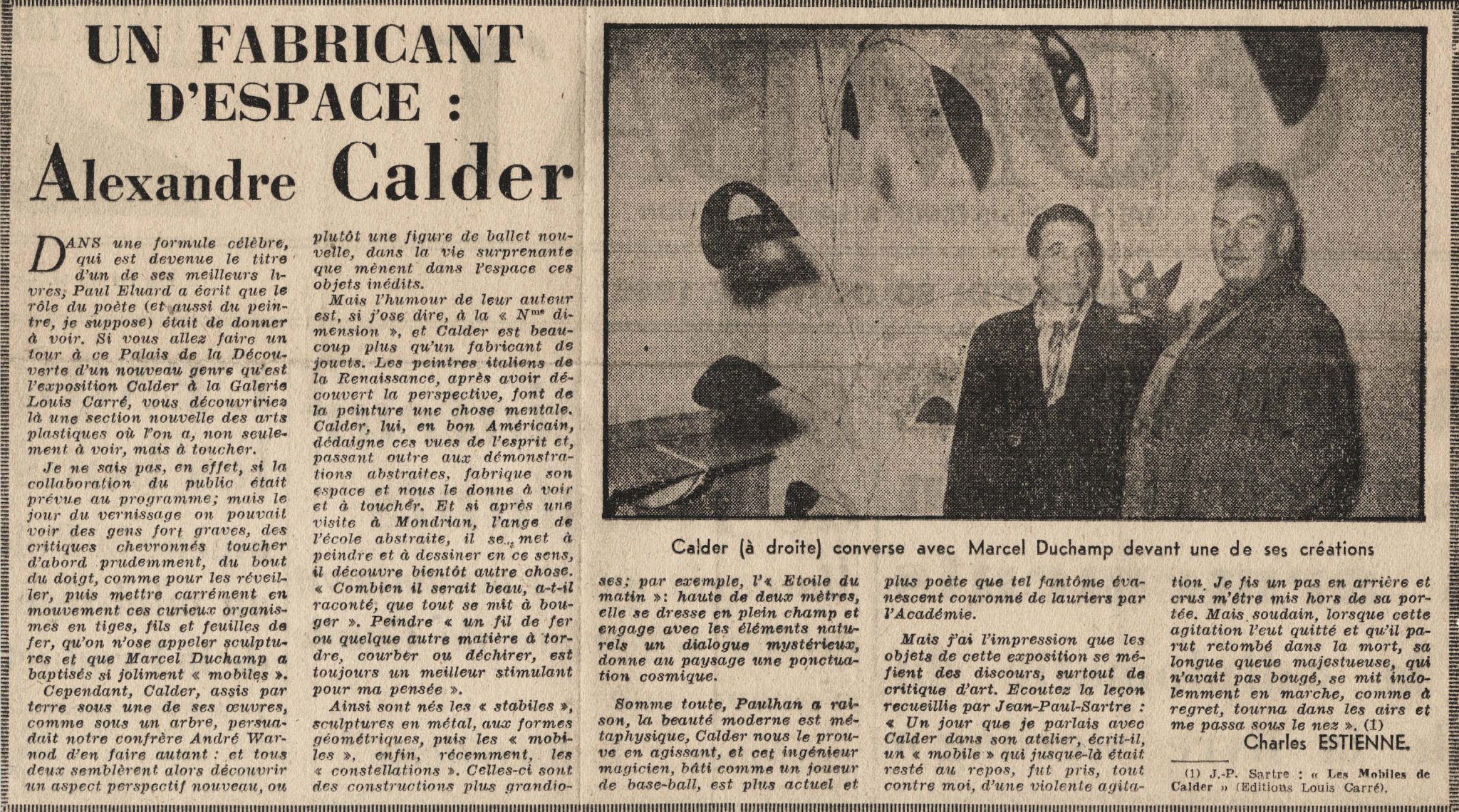 Alexander Calder: Mobiles, Stabiles, Constellation (1946) | Calder ...