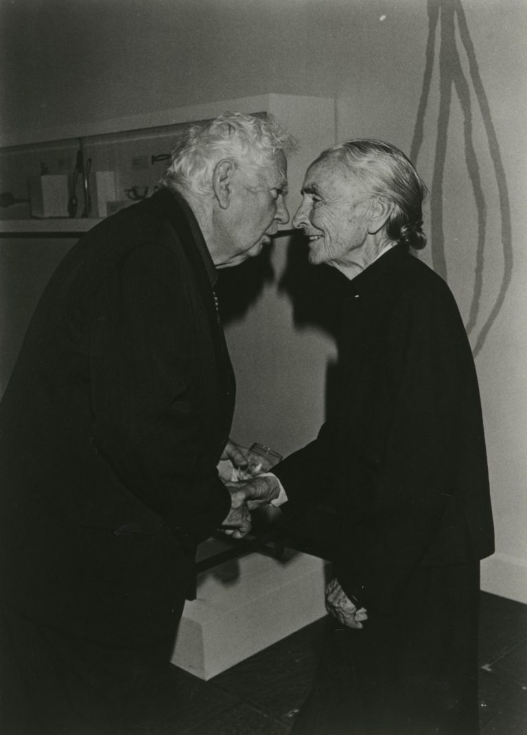 Calder and Georgia O’Keeffe at a dinner in Calder’s honor (1976 ...