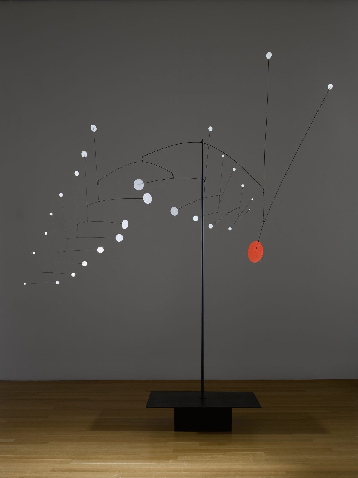 Red Disc, White Dots on Black (1960) | Calder Foundation